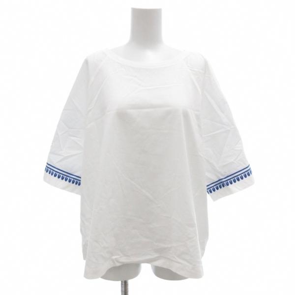 未使用品 マックスマーラ ウィークエンドライン MAX MARA WEEKEND LINE タグ付き ブラウス シャツ 2XL プルオーバー 半袖 刺繍 白【ブランド】マックスマーラ ウィークエンドライン MAX MARA WEEKEND ...