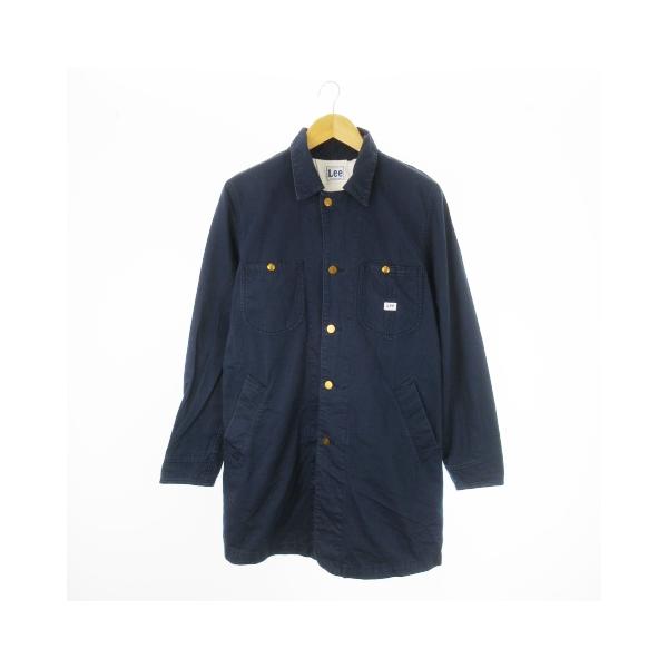 リー LEE カバーオール ショップコート かつらぎ ヘリンボーン M 紺 ネイビー /CK7 ■GY12 メンズ【ブランド】リー LEE【表記サイズ】M【実寸サイズ】肩幅：44cm　身幅：50cm　袖丈：61.5cm　着丈：83cm　　【...