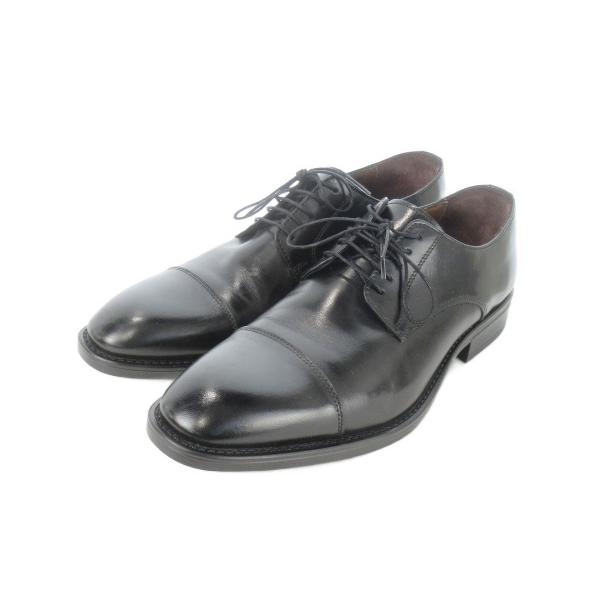 ジャンカルロモレリ Giancarlo Morelli ビジネスシューズ レザー 革 レースアップ ストレートチップ シューキーパー付き 26.5-27cm 黒【表記サイズ】26.5-27cm【実寸サイズ】最大幅：11cm　アウトソール：3...