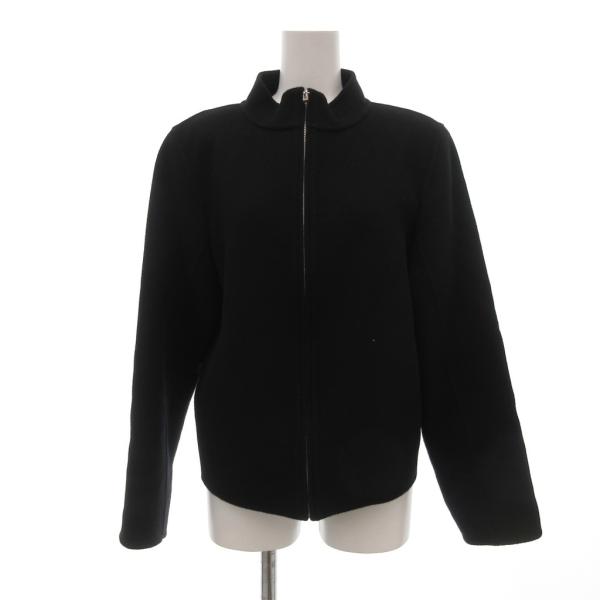 レキップヨシエイナバ L'EQUIPE YOSHIE INABA ジャケット カシミヤ混 11 黒 ブラック スタンドカラー B1214FJ 003 /UO ■GY44【ブランド】レキップヨシエイナバ L'EQUIPE YOSHIE INA...