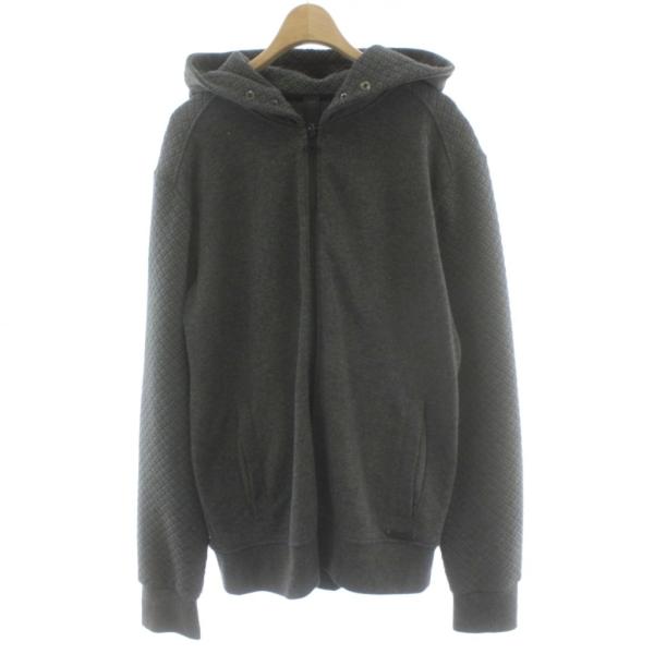 メッサジェリエ Messagerie ダブルジップアップ パーカー トレーナー スウェット XL グレー /PP ■GY44 メンズ【ブランド】メッサジェリエ Messagerie【表記サイズ】XL【実寸サイズ】肩幅：約51cm　身幅：約5...