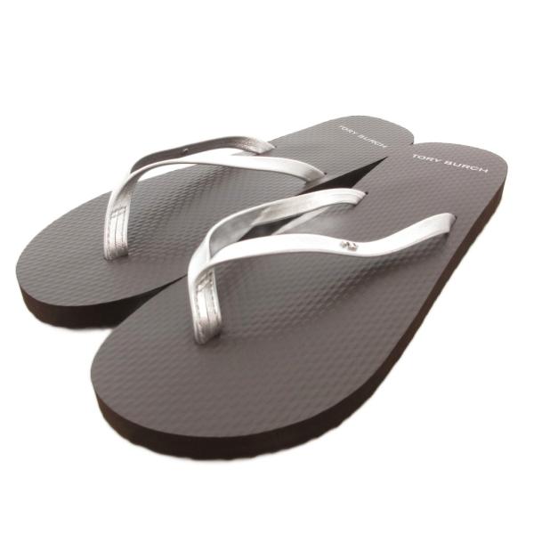 トリーバーチ TORY BURCH トングサンダル ビーサン 8M シューズ ロゴ 茶 ブラウン シルバーカラー /AE ■GY19 レディース【ブランド】トリーバーチ TORY BURCH【表記サイズ】8M【実寸サイズ】最大幅：9.5cm...