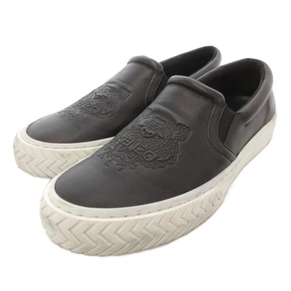 ケンゾー KENZO スリッポン シューズ レザー タイガー ローカット 黒 ブラック 白 ホワイト /AE ■GY19 メンズ【ブランド】ケンゾー KENZO【表記サイズ】サイズ表記なし（実寸サイズを参考にご検討ください。）【実寸サイズ】...