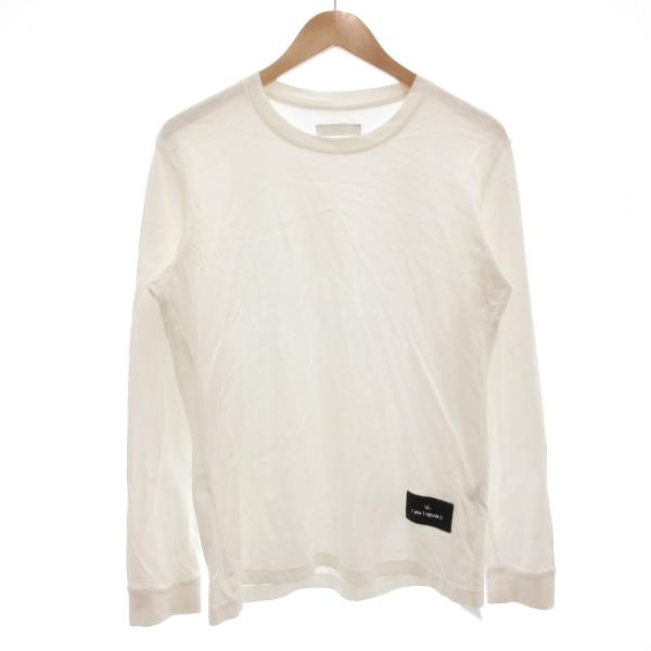 ウノピュウノウグァーレトレ 1PIU1UGUALE3 TAGS T SUPIMA PREMIUM SMOOTH Tシャツ 長袖 ロンT クルーネック V 白 ホワイト /GV【ブランド】ウノピュウノウグァーレトレ 1PIU1UGUALE3【...
