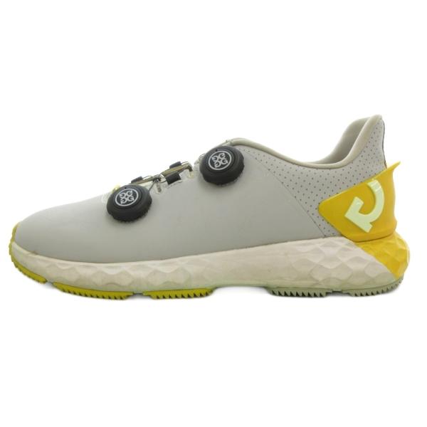ジーフォア G/FORE ジードライブ G/DRIVE スパイクレス ゴルフシューズ ダイヤル式 グレー 黄 イエロー G4MF21EF32 /GV ■GY19【表記サイズ】26cm【実寸サイズ】最大幅：10.5cm　アウトソール：30cm...
