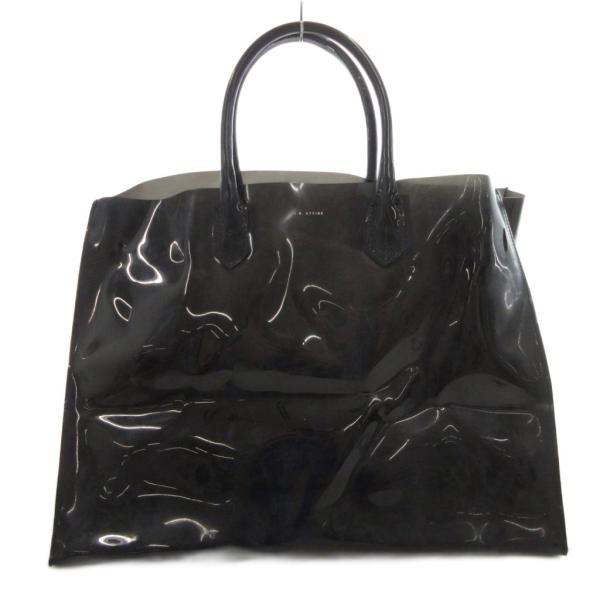 J.B.ATTIRE トートバッグ クリア ビニール 黒 ブラック /FF ■GY03 レディース【実寸サイズ】持ち手の長さ：31cm　ヨコ：39cm　タテ：30cm　マチ：21cm　　【色】黒 ブラック 【状態】・全体に擦れ、傷　その他に...