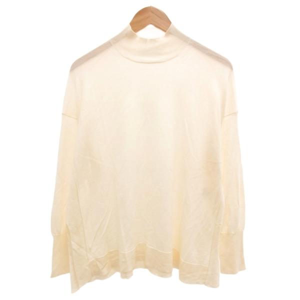 サヴィル サヴィ SA VILLE / SA VIE 24AW ウールシルクオーバーサイズ プルオーバー ニット セーター タートルネック 38【表記サイズ】38【実寸サイズ】肩幅：66cm　身幅：68cm　袖丈：49cm　着丈：62cm　...