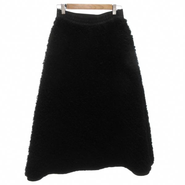 ダゲット DAGGETT ユナイテッドアローズ取扱 ジャガード ロング スカート ゴムウエスト F 黒 ブラック /FF ■GY19 レディース【表記サイズ】F【実寸サイズ】ウエスト：60 cm　ヒップ：84 cm　スカート丈：79 cm　...