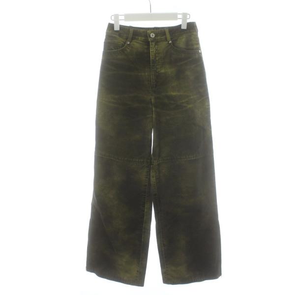 プランクプロジェクト PRANK PROJECT 24SS Italian Vegan Leather Washed Pants パンツ フェイクレザー ストレート ワイド【表記サイズ】36【実寸サイズ】ウエスト：約67cm　もも幅：約26...