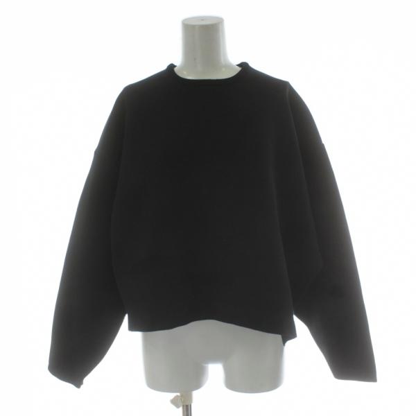 クードル COUDRE ニットプルオーバー セーター  黒 ブラック 無地 ラウンドネック 長袖 CD155 トップス /PP ■GY19 レディース【表記サイズ】実寸サイズをご確認ください【実寸サイズ】肩幅：約57cm　身幅：約63cm　...