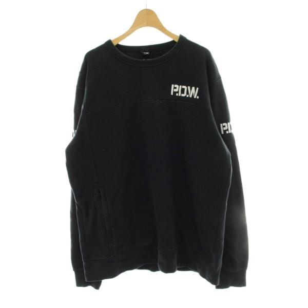 アヴィレックス AVIREX パブリックディフェンシブウェア PUBLIC DEFENSIVE WEAR トレーナー スウェット XL 黒 ブラック 長袖【ブランド】アヴィレックス AVIREX【表記サイズ】XL【実寸サイズ】肩幅：約52c...