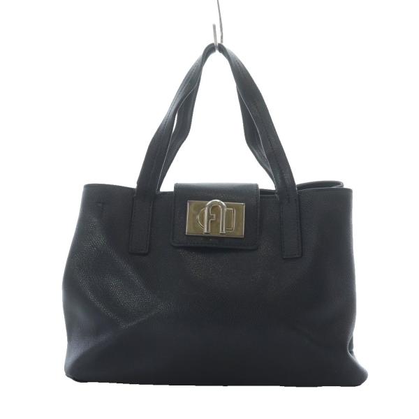 フルラ FURLA トートバッグ ハンドバッグ レザー ロゴバックル 黒 ブラック 無地 ■GY01 /RI ■OS レディース【ブランド】フルラ FURLA【実寸サイズ】持ち手の長さ：32.5cm　ヨコ：28cm　タテ：21cm　マチ：1...
