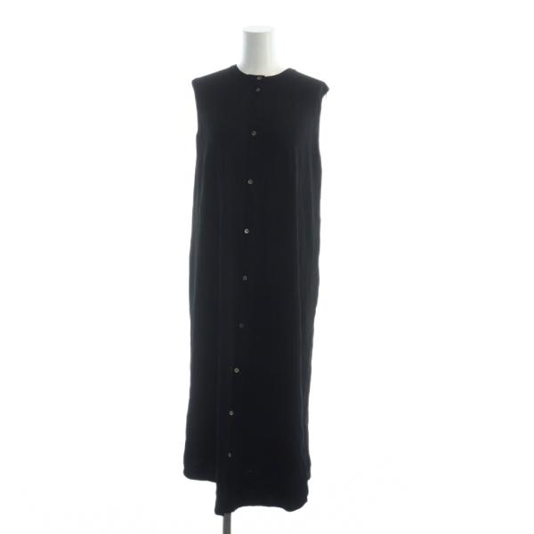 セオリー Theory 21SS NEW DRESS UP PLACKET DR ノースリーブワンピース ロング ロゴ S 黒 ブラック ■GY44 /MQ レディース【ブランド】セオリー Theory【表記サイズ】S【実寸サイズ】肩幅：約...