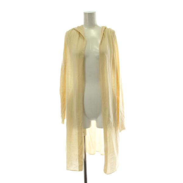フォクシー FOXEY トッパーカーディガン カシミヤ 40 ベージュ フード ロング丈 28889-KAJFF105MY-3 /PP ■GY64 レディース【ブランド】フォクシー FOXEY【表記サイズ】40【実寸サイズ】肩幅：約37cm...