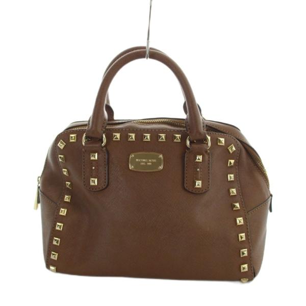 マイケルコース MICHAEL KORS ハンドバッグ ミニボストン スタッズ レザー ロゴ 茶 ブラウン ■GY64 /MQ レディース【ブランド】マイケルコース MICHAEL KORS【表記サイズ】実寸サイズをご参考ください。【実寸サ...
