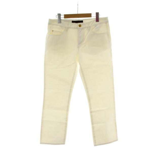 ルイヴィトン LOUIS VUITTON デニムパンツ ジーンズ 36 白 ホワイト ストレート フルレングス 金ボタン RW141W F5PA02DKA /PP ■GY19【ブランド】ルイヴィトン LOUIS VUITTON【表記サイズ】...
