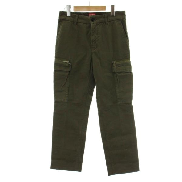 ディーゼル DIESEL P-YE カーゴパンツ 44 カーキ ストレート フルレングス A15492 /PP ■GY19 メンズ【ブランド】ディーゼル DIESEL【表記サイズ】44【実寸サイズ】ウエスト：約74cm　もも幅：約26cm　...