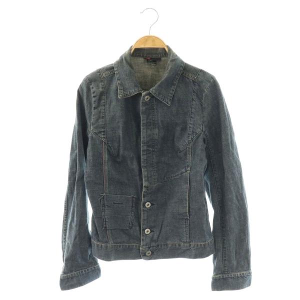 ディーゼル DIESEL デニムジャケット Gジャン ジージャン アウター ワンカラー S 紺 ネイビー /BB ■GY19 メンズ【ブランド】ディーゼル DIESEL【表記サイズ】S【実寸サイズ】肩幅：39cm　身幅：46cm　着丈：55...