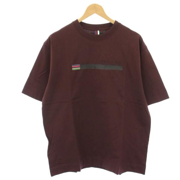 未使用品 ピーエスポールスミス PS Paul Smith タグ付き Sports Stripe Bar Tシャツ カットソー 半袖 ロゴ S ボルドー EXT02 /HN【ブランド】ピーエスポールスミス PS Paul Smith【表記サ...