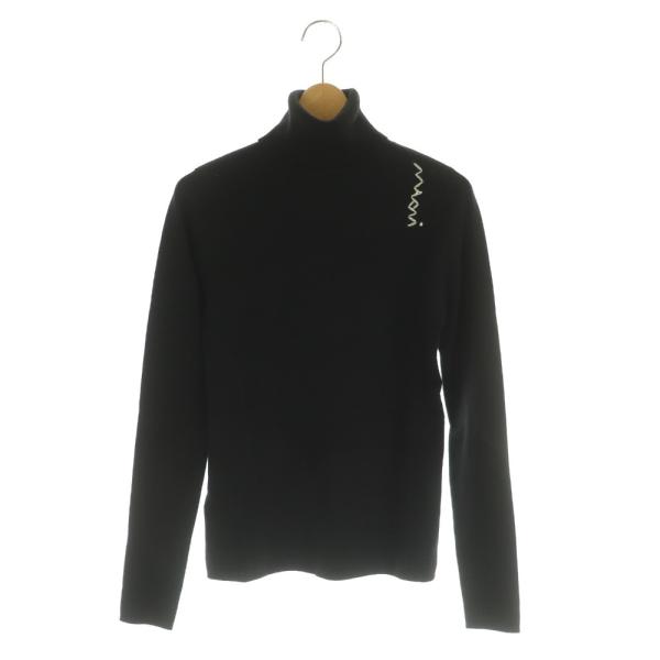 未使用品 マルニ MARNI ニット セーター タートルネック 長袖 ウール 14 黒 /MI ■GY19 キッズ【ブランド】マルニ MARNI【表記サイズ】14【実寸サイズ】肩幅：32cm　身幅：39cm　着丈：58cm　袖丈：61.5c...