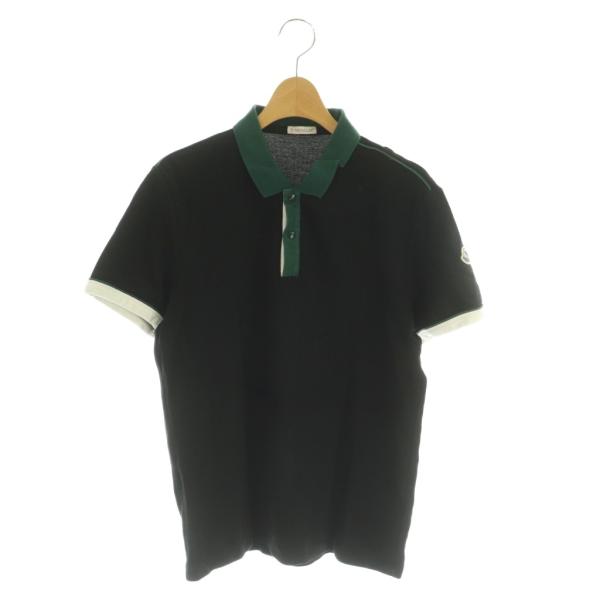 モンクレール MONCLER 17SS MAGLIA POLO MANICA CORTA ポロシャツ 半袖 M 黒 緑 SCOM-16-781 /MI ■GY19 メンズ【ブランド】モンクレール MONCLER【表記サイズ】M【実寸サイズ】...