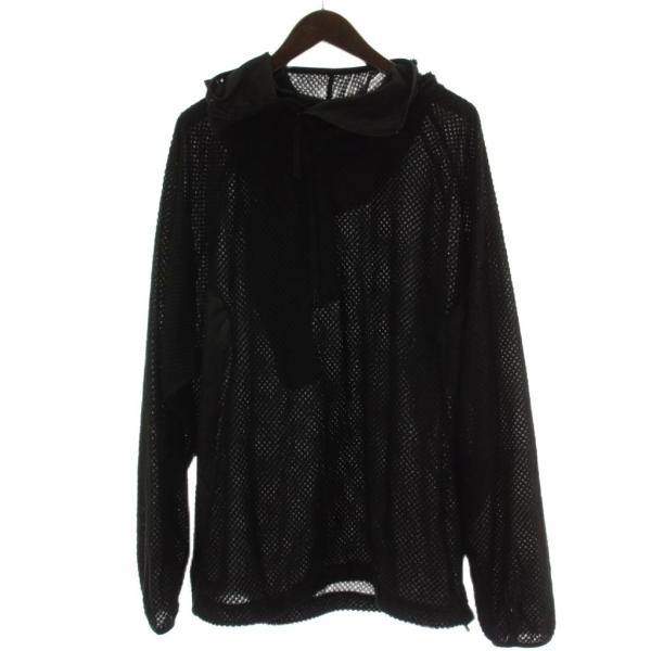 ミーンズワイル meanswhile OctaR Balaclava Hoodie パーカー 上着 黒 長袖 フーディ MW-CT24205 /GG ■GY03 メンズ【表記サイズ】3【実寸サイズ】身幅：63cm　着丈：73.5cm　ゆき丈...