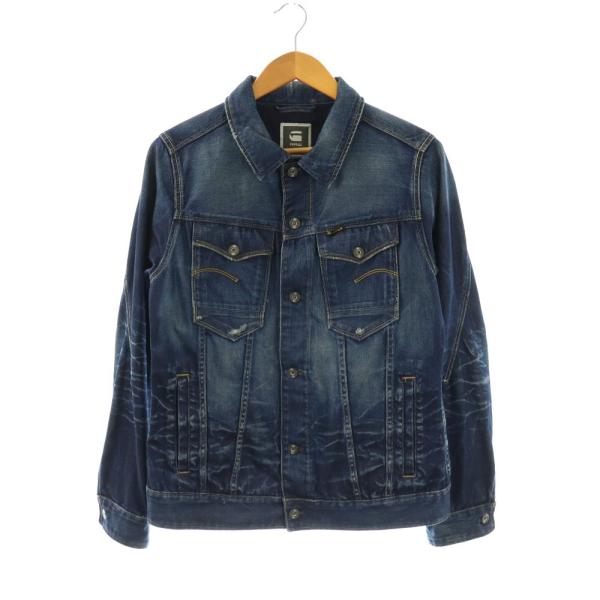 ジースターロウ G-Star RAW ARC 3D JKT デニムジャケット Gジャン ダメージ加工 L インディゴブルー /DO ■GY12 メンズ【ブランド】ジースターロウ G-Star RAW【表記サイズ】L【実寸サイズ】肩幅：41....