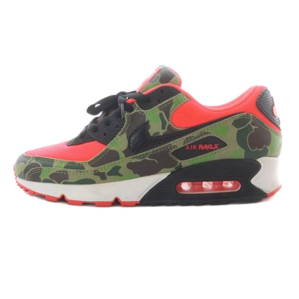 ナイキ NIKE atmos AIR MAX 90 REVERSE DUCK CAMO スニーカー ローカット 27cm グリーン オレンジ CW6024-600 /SR メンズ【ブランド】ナイキ NIKE【表記サイズ】27cm【実寸サイズ...
