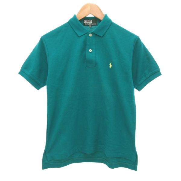 ポロ バイ ラルフローレン Polo by Ralph Lauren ポロシャツ 半袖 ポニー刺繍 鹿の子 160 緑 グリーン /JS ■GY01 キッズ【ブランド】ポロ バイ ラルフローレン Polo by Ralph Lauren【表...