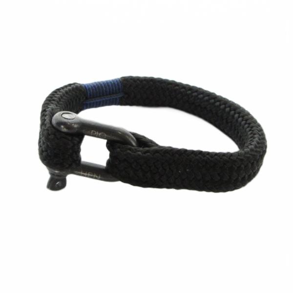 PIG&amp;HEN GORGEOUS GEORGE ブレスレット ロープ バングル アクセサリー 黒 ブラック ■GY03 /MQ メンズ【表記サイズ】実寸サイズをご参考ください。【実寸サイズ】幅：約1.4cm　手首周り：約18cm　　...