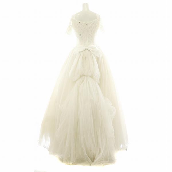 conte de freya ウェディングドレス ベルライン レース チュール 花柄 刺繍 5T S 白 ホワイト /MW ■GY18 レディース【表記サイズ】5T（Sサイズ相当）※実寸サイズをご参照ください。【実寸サイズ】身幅 約28cm...