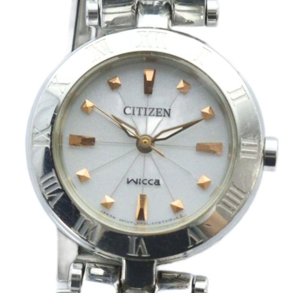シチズン CITIZEN ウィッカ wicca 腕時計 ウォッチ ソーラー ロゴ 白文字盤 シルバー色 E031-S057264 ■GY18 /MQ レディース【ブランド】シチズン CITIZEN【表記サイズ】実寸サイズをご参考ください。【...