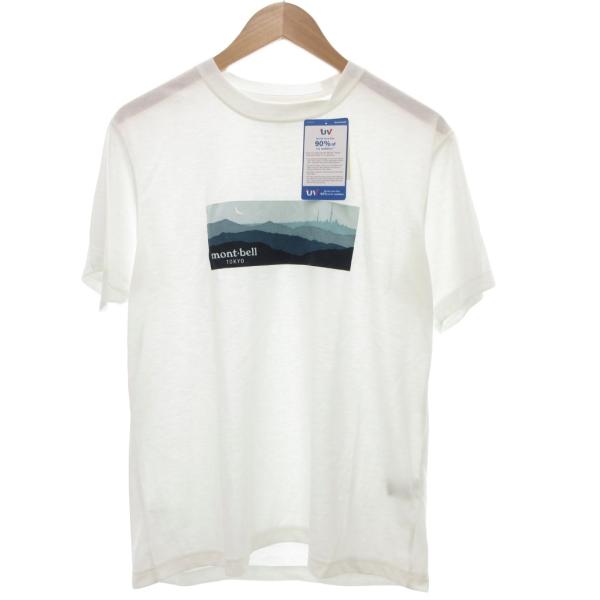 未使用品 モンベル Montbell タグ付き WICKRON T TOKYO 1504577 Tシャツ 半袖 プリント ロゴ M 白 ホワイト /BS ■GY11 メンズ【ブランド】モンベル Montbell【表記サイズ】M【実寸サイズ】...