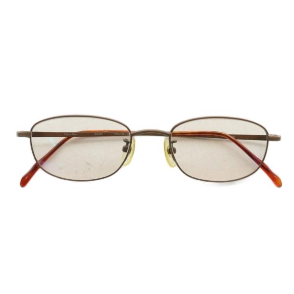 カルバンクライン CALVIN KLEIN 眼鏡 メガネ 度あり チタンフレーム スクエア ロゴ 49□18-140 茶色 ブラウン 3538T【ブランド】カルバンクライン CALVIN KLEIN【表記サイズ】49□18-140【実寸サイ...