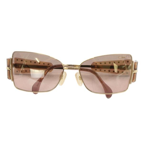 カザール CAZAL 眼鏡 サングラス メタルフレーム グラデーション スクエア ロゴ 59□16-130 茶色 ブラウン ゴールド色 947【ブランド】カザール CAZAL【表記サイズ】59□16-130【実寸サイズ】レンズの大きさ：4×...