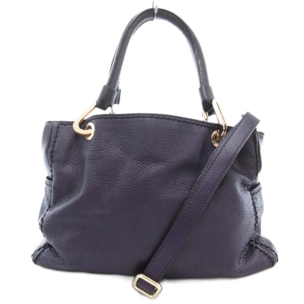 プリニオ ヴィソナ PLINIO VISONA ハンドバッグ ショルダー 2WAY レザー 紫 パープル /AE ■GY18 レディース【表記サイズ】--【実寸サイズ】持ち手の長さ：36cm　ヨコ：39cm　タテ：23cm　マチ：11cm　...