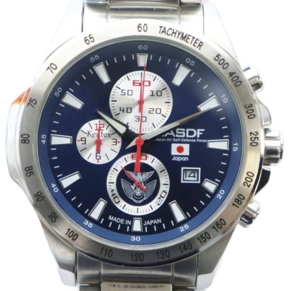 ケンテックス KENTEX JASDF PRO 航空自衛隊モデル S648M 腕時計 ウォッチ 青文字盤 クォーツ クロノグラフ カレンダー付き シルバー色【ブランド】ケンテックス KENTEX【表記サイズ】実寸サイズをご参考ください。【実...