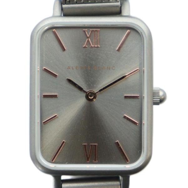 アレット ブラン ALETTE BLANC 腕時計 ウォッチ クォーツ ローマン スクエア シルバー色 ■GY18 /MQ レディース【表記サイズ】実寸サイズをご参考ください。【実寸サイズ】バンド幅：約1cm　腕周り：約15.3cm　ケース...