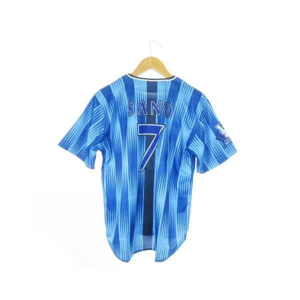 未使用品 ハイクオリティーレプリカユニフォーム 横浜DeNaベイスターズ 交流戦 HOME No.7 佐野 恵太 半袖シャツ 野球 観戦 ファン M 青【表記サイズ】M胸囲 89〜95身長 167〜173【実寸サイズ】肩幅：46.5cm　身...
