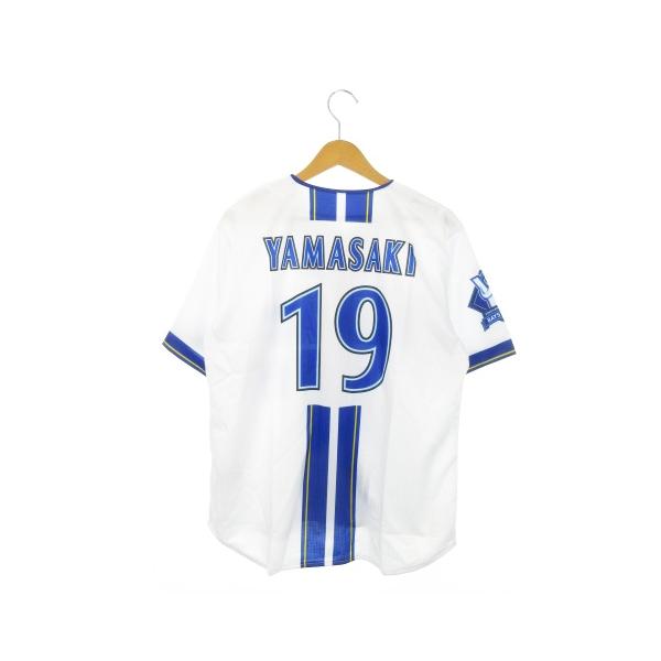 未使用品 ハイクオリティーレプリカユニフォーム 横浜DeNaベイスターズ HOME No.19 山崎康晃 半袖シャツ ロゴ 野球 観戦 ファン M 白【表記サイズ】M胸囲 89〜95身長 167〜173【実寸サイズ】身幅：55cm　着丈：7...
