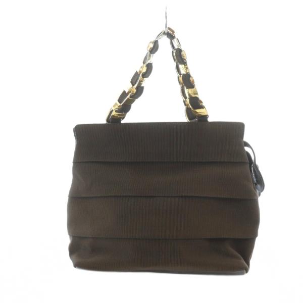 サルヴァトーレフェラガモ Salvatore Ferragamo ヴァラ VARA リボン ハンドバッグ ナイロンキャンバス レザー ロゴ 茶 ブラウン ■GY18【ブランド】サルヴァトーレフェラガモ Salvatore Ferragamo...