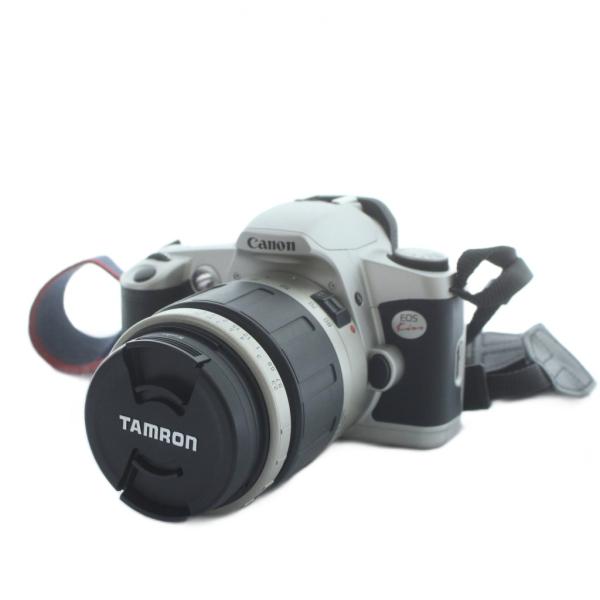 キャノン CANON NEW EOS Kiss Canon Rebel G オートフォーカス 一眼レフ フィルムカメラ 35ｍｍ 三脚付き シルバーカラー/KW ■GY11【表記サイズ】実寸サイズをご参照ください。【実寸サイズ】幅 約145...