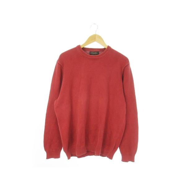 ブルックスブラザーズ BROOKS BROTHERS ニット セーター クルーネック 長袖 コットン 無地 L 赤 レッド /AO11 ■GY11 メンズ【ブランド】ブルックスブラザーズ BROOKS BROTHERS【表記サイズ】L【実寸...