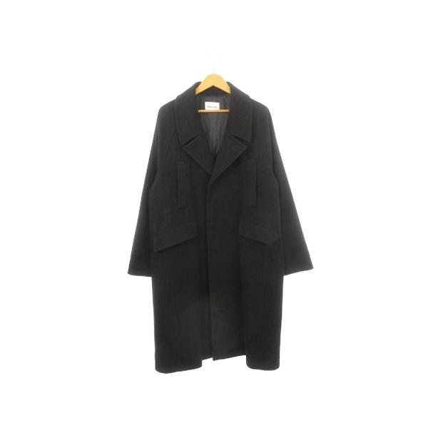 モンキータイム MONKEY TIME アローズ MS MELTON OVER SIZED COAT オーバーコート チェスターコート メルトン生地 ウール S 黒【ブランド】モンキータイム MONKEY TIME アローズ【表記サイズ】S...