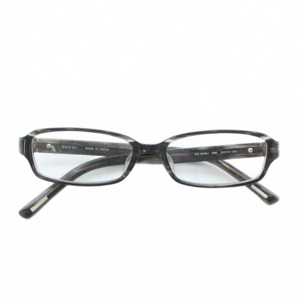 グッチ GUCCI 眼鏡 メガネ 度入り セルフレーム スクエア ロゴ 52□16-138 黒 ブラック GG-9036J /XZ ■GY18 レディース【ブランド】グッチ GUCCI【表記サイズ】52□16-138【実寸サイズ】レンズの大...