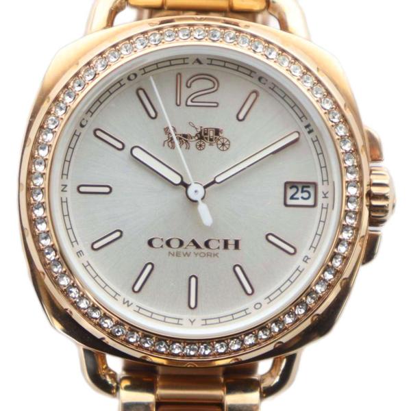 コーチ COACH 109.7.34.1294S Tatum テイタム 腕時計 ウォッチ クォーツ ロゴ カレンダー付き ゴールド色 ■GY18 /MQ レディース【ブランド】コーチ COACH【表記サイズ】実寸サイズをご参考ください。【実...