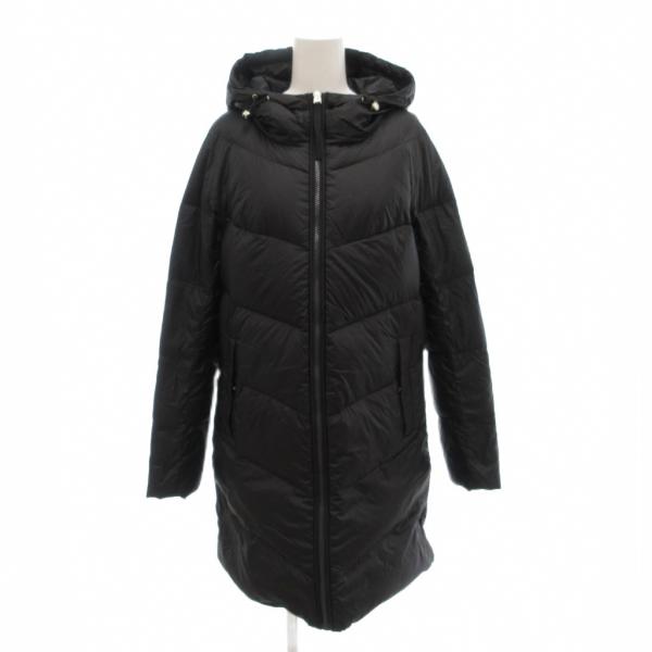 トミーヒルフィガー TOMMY HILFIGER ダウンコート XS ジップアップ フード ロゴ ミドル ハーフ丈 黒 ブラック /AE ■GY17 レディース【ブランド】トミーヒルフィガー TOMMY HILFIGER【表記サイズ】XS【...
