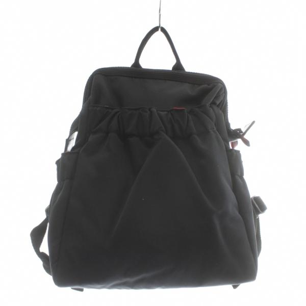 アルティザン&amp;アーティスト ARTISAN&amp;ARTIST ワイドオープン コンパクトリュック バックパック デイパック ナイロン 黒 KG2-604【実寸サイズ】持ち手の長さ：15cm　ヨコ：23.5cm　タテ：29cm　マ...