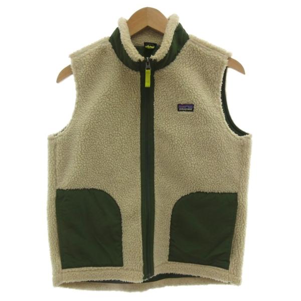 パタゴニア Patagonia レトロX ベスト ボアフリース XL ナチュラル 65619 /UO ■GY18 キッズ【ブランド】パタゴニア Patagonia【表記サイズ】XL【実寸サイズ】身幅：49cm　着丈：60cm　　【素材】ポリ...