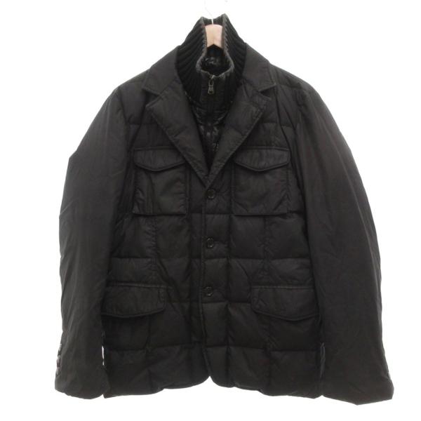モンクレール MONCLER BARBUDA GIACCA バルブダ ジアッカ テーラード風 ダウンジャケット 2 黒 ブラック 220913090400 /UO ■GY11 メンズ【ブランド】モンクレール MONCLER【表記サイズ】2【...